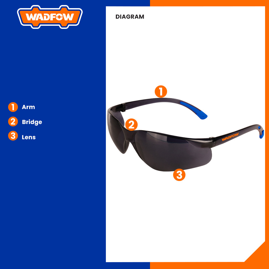 Wadfow Safety Goggles For Eye Protection Glasses (Only Daily Use ...