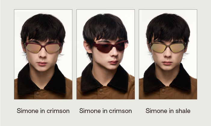 Sunnies Studios Simone (Polarized Wraparound Cateye Sunglasses Shades for Men and Women ...