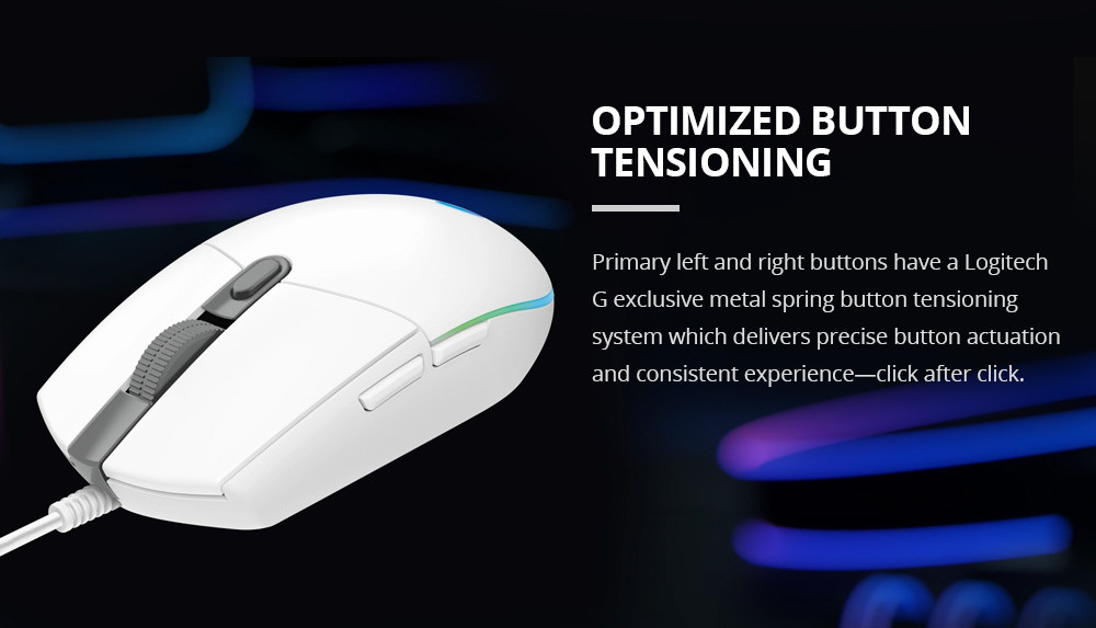 [CLEARANCE] Logitech G102 Wired LIGHTSYNC RGB Optical Gaming Mouse w ...