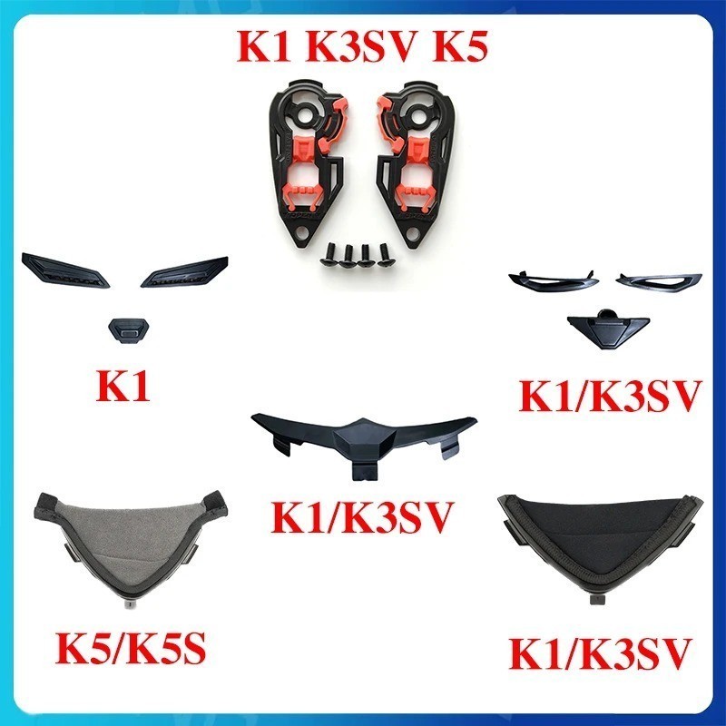 XM Motorcycle Helmet Parts for AGV K1 K3 K3SV K5 K5S Capacetes Lining ...