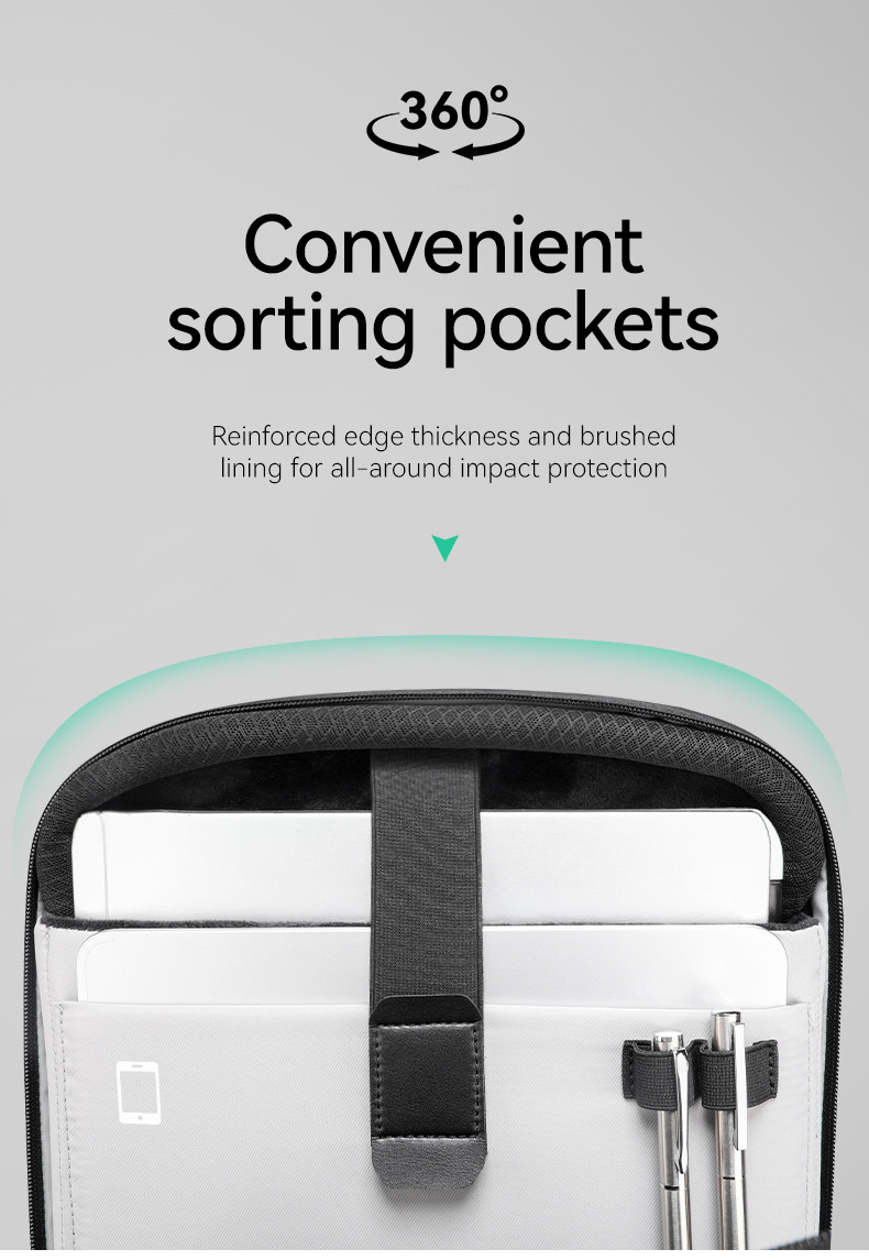 Men's EVA material USB interface splash proof crush-resistant geometric ...