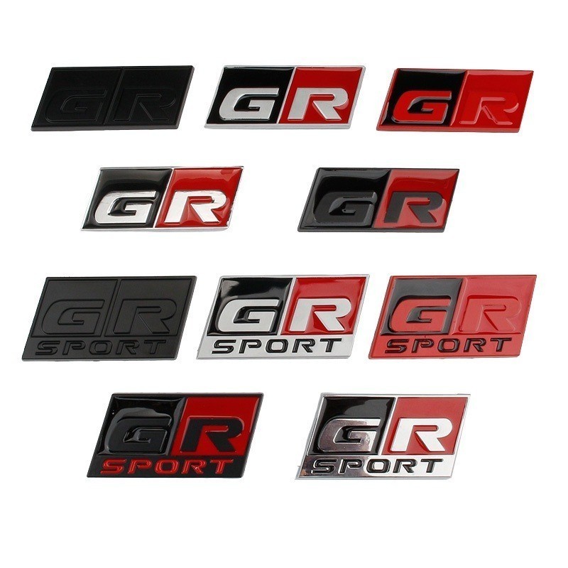 1 Metal Car Sticker GR GR Sport grille emblem Logo for Toyota Gazoo ...