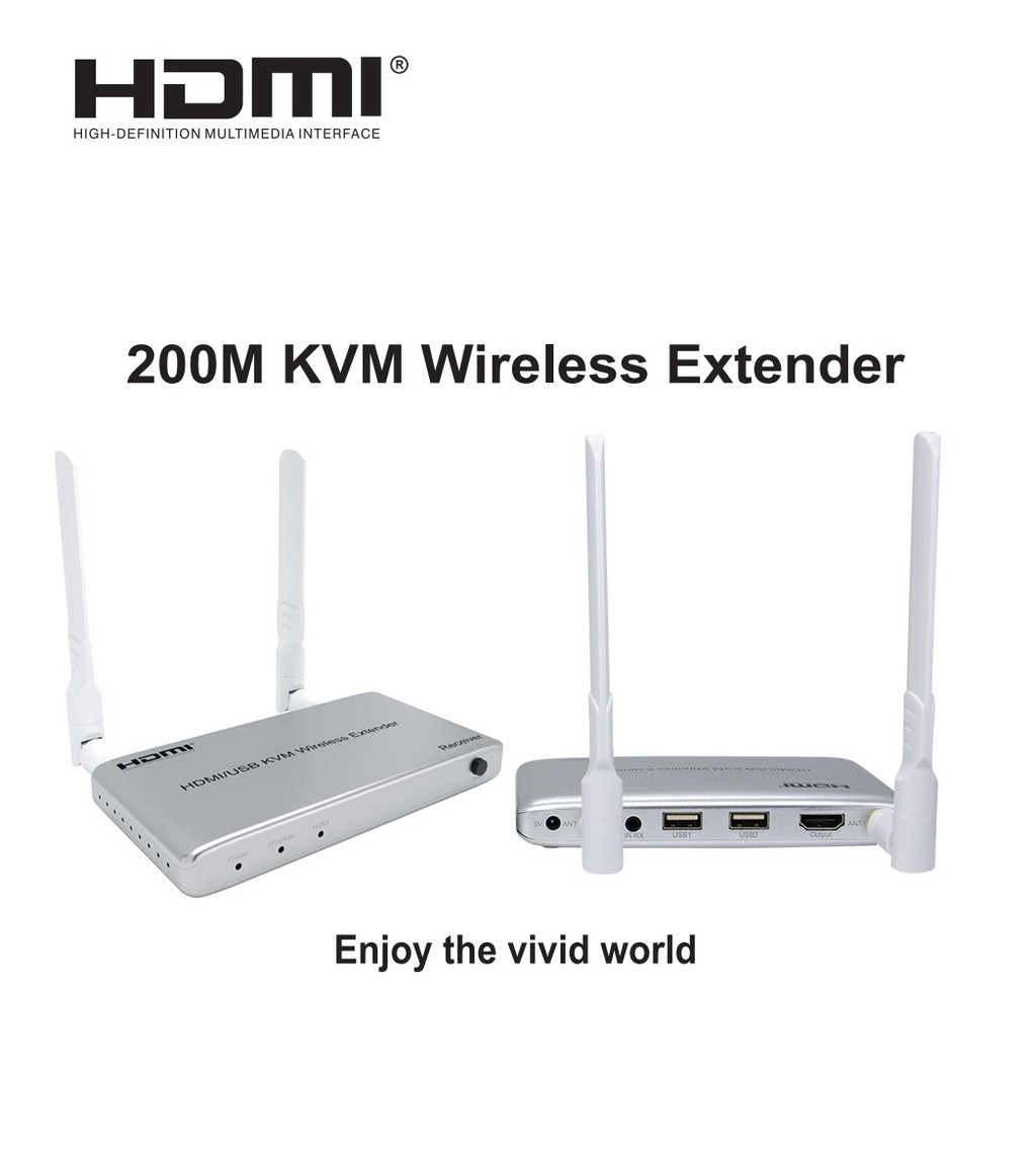ArgoX 1080p HDMI KVM Wireless Extender Transmitter Receiver Full HD w ...