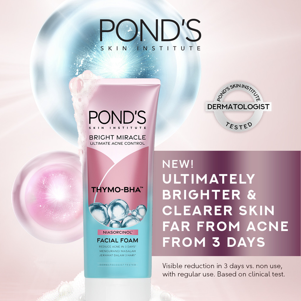 POND'S Ultimate Clarity Acne Essentials (Facial Foam 100g, Toner 100ml ...