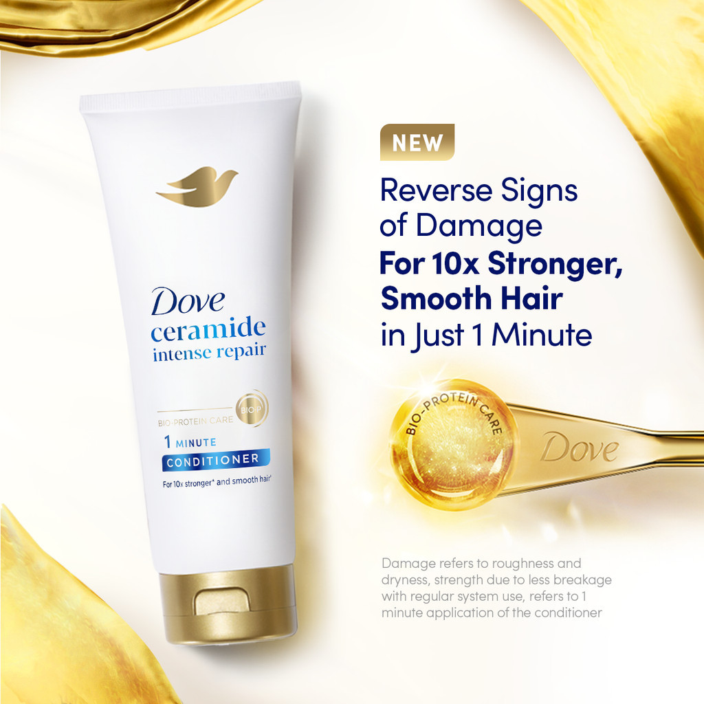 Dove Ceramide Intense Repair 1 Minute Conditioner 300mL for Repairing ...