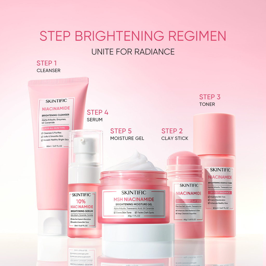 [HOT] SKINTIFIC Niacinamide Bright Boost Pink Clay Mask Stick 40g ...