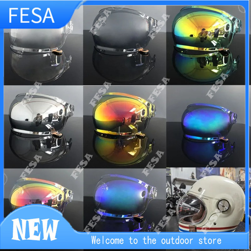 Motorcycle helmet Visor Anti-UV PC visor Lens Bullitt Model Smoke Dark ...