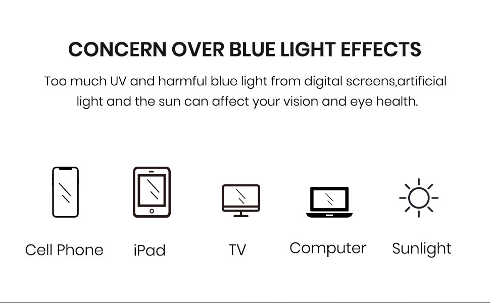 Cyxus Anti Rad Blue Light Photochromic Glasses Summer for Women Anti ...
