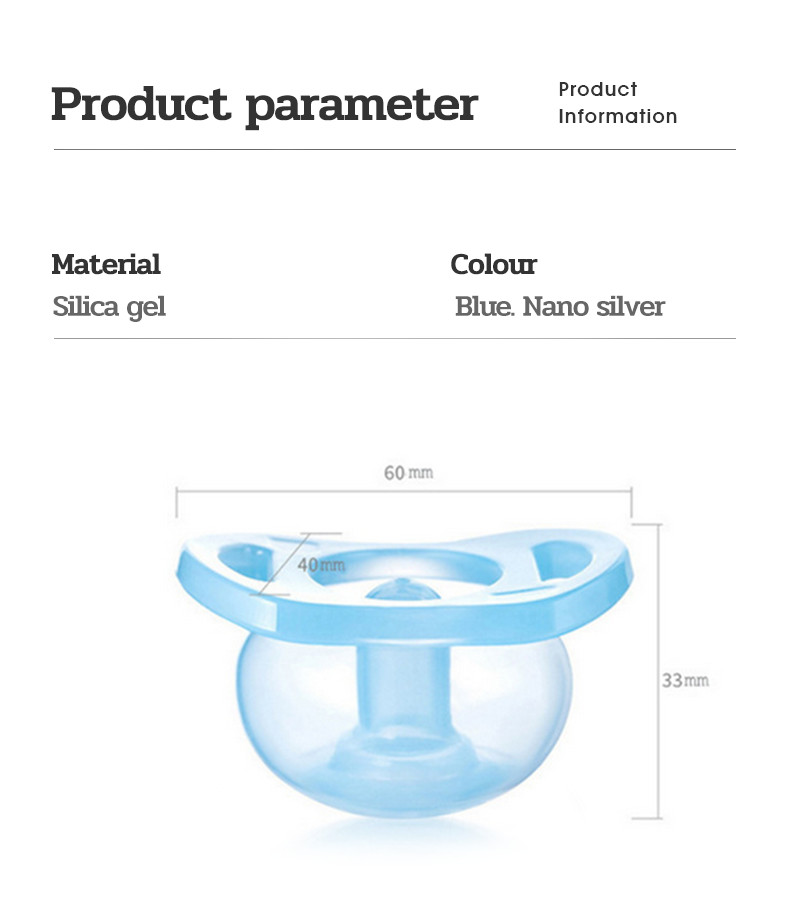 Breast-Like Pacifier Silicone Pacifier for Sleeping and Teething ...