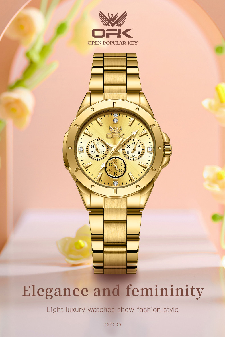 OPK Ladies Relo Wrist Watch For Woman Elegant Water Proof Original ...