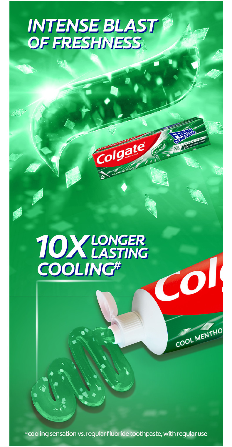 Colgate Fresh Confidence Cool Menthol Fluoride Cooling Toothpaste ...