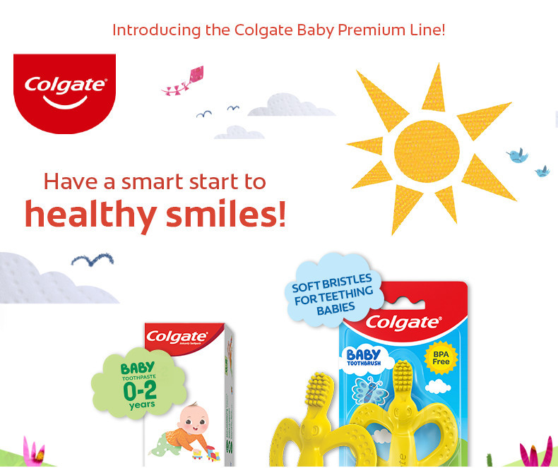 Colgate 0% Artificial Baby (0-2 Years) Toothpaste, Natural Fruit ...