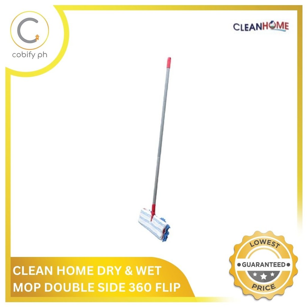 Clean Home Dry & Wet Mop Double Side 360 Flip | Shopee Philippines