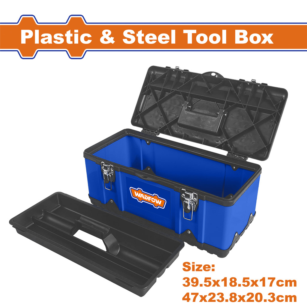 Wadfow Plastic & Steel Tool Box 15.5Inch to 18.5Inch Max load: 10kg ...