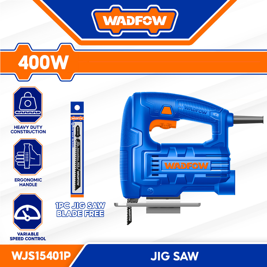 Wadfow Heavy Duty Jig Saw Power Tools Jigsaw 400W | Shopee Philippines
