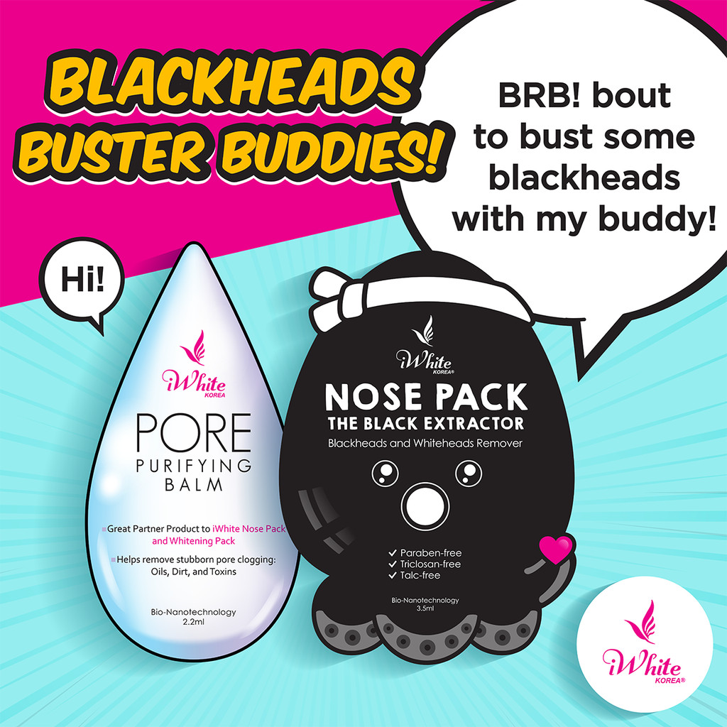 iWhite Korea Pore Problem Solving Kit - Black Extractor | Shopee ...