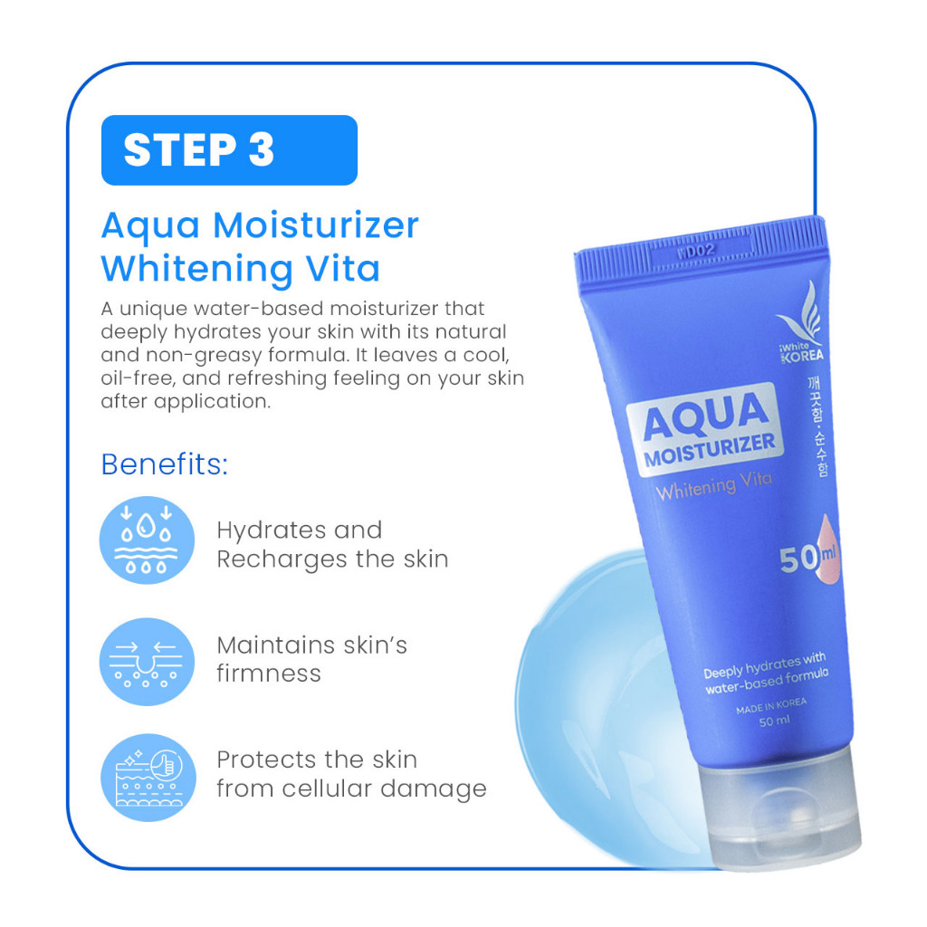iWhite Korea Aqua Moisturizer Tube 50ml | Shopee Philippines