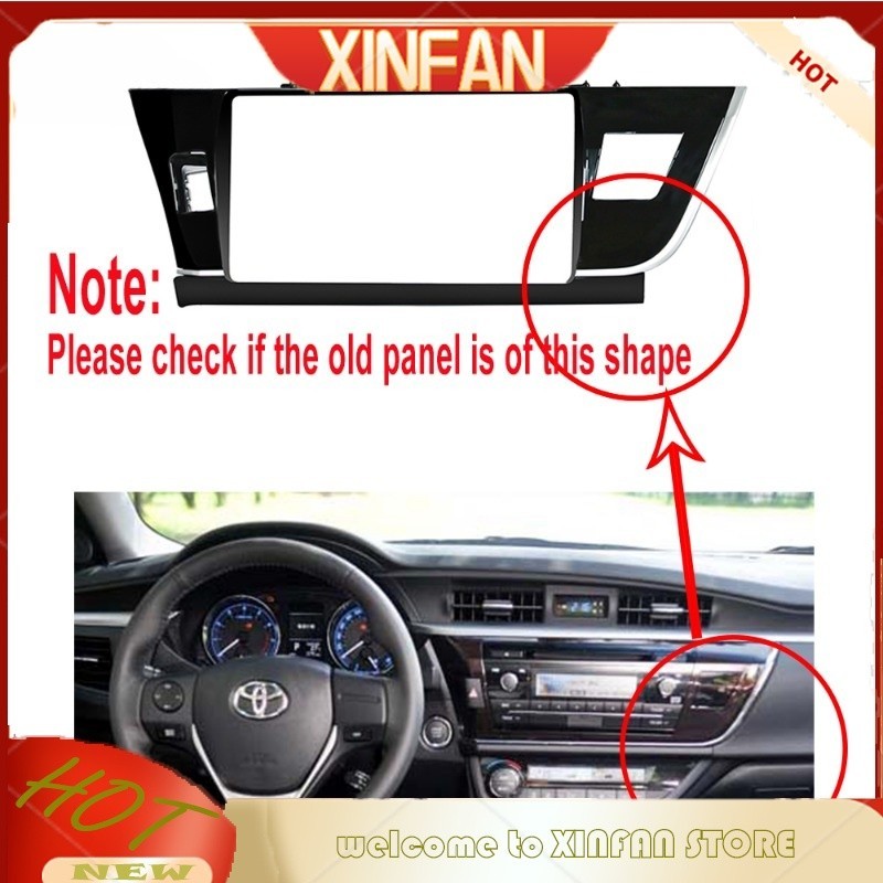Honxun for Toyota Corolla Altis 2014-2016 10.1 inch Radio Frame 2din ...