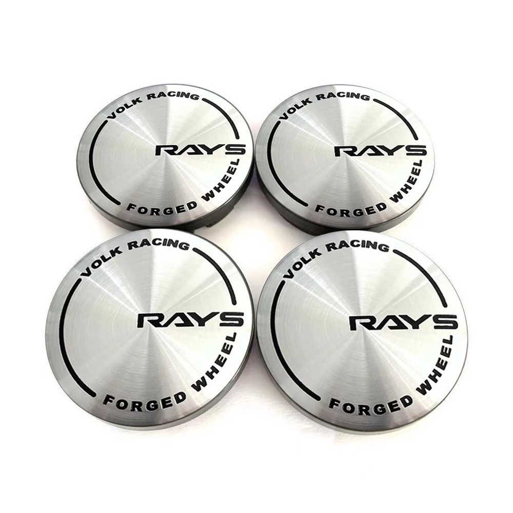 4pcs 56mm RAYS Car Wheel Center Hub Caps Universal ABS Vehicle Tyre ...
