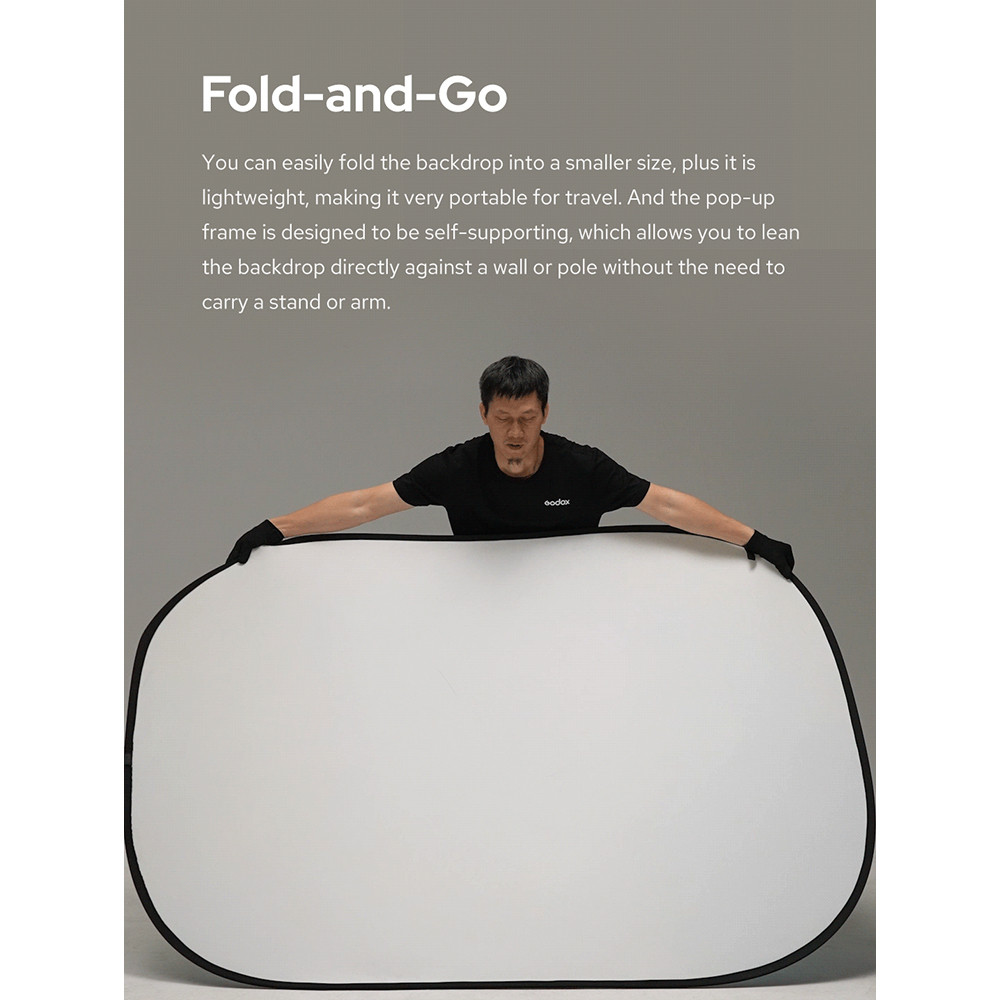 Godox Collapsible Backdrop 1.5 x 2m Abstract Texture Easy Set Up w ...