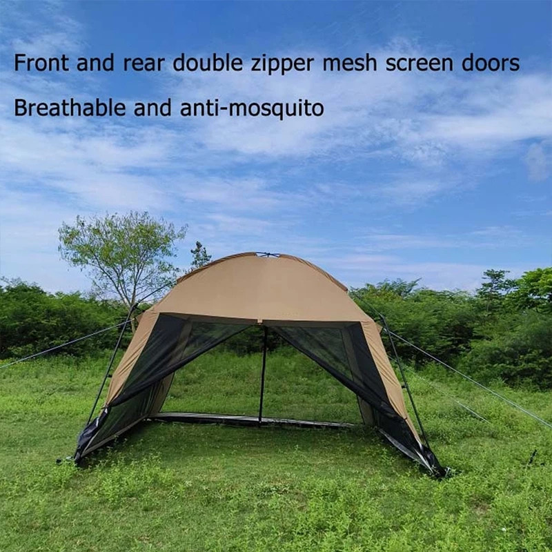 Outdoor canopy tent for 8-10 people, Camping Tent Set Insect-Proof Mesh ...