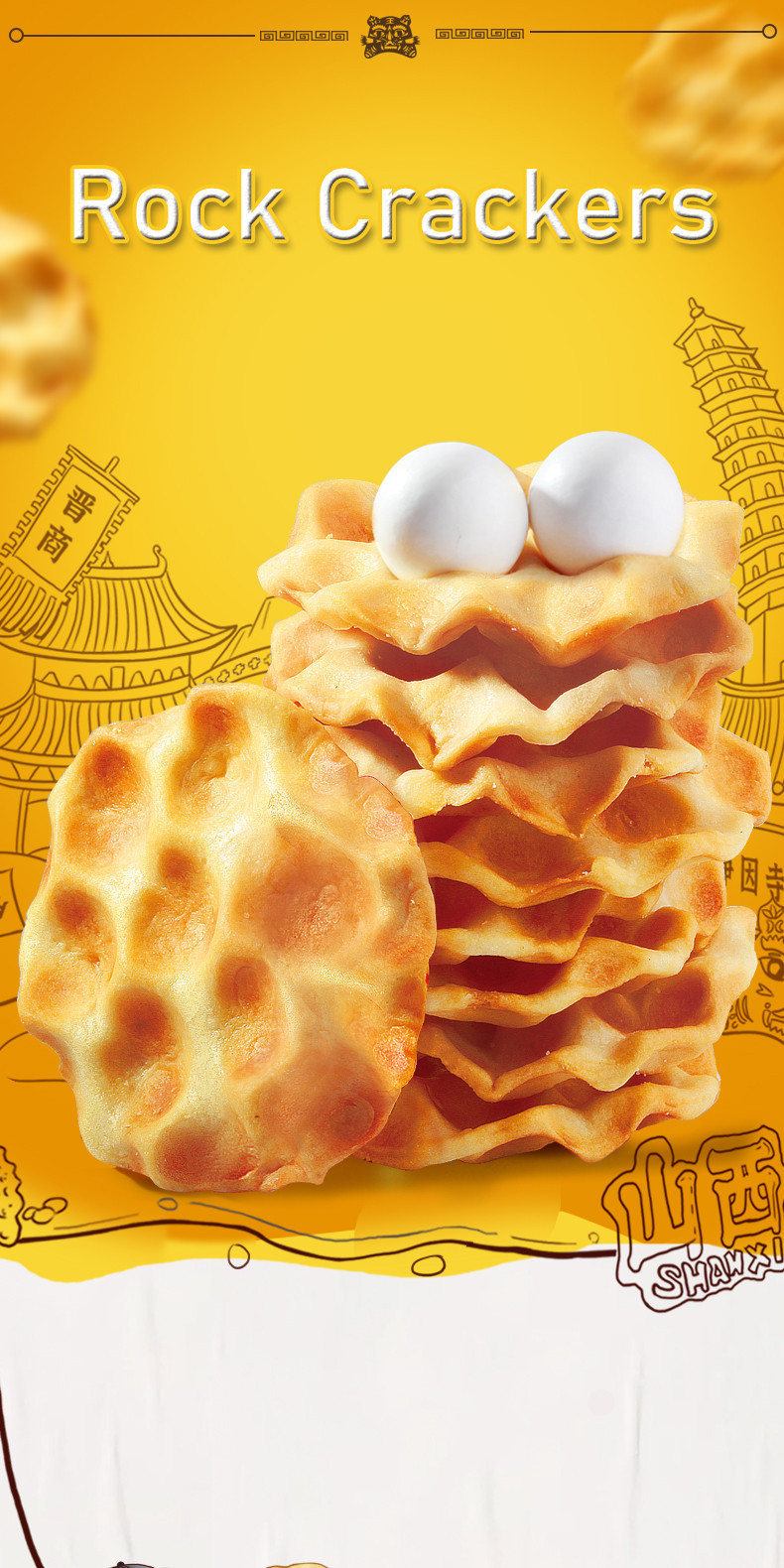 Three Squirrels Rock Crackers (108g) | Shopee Philippines