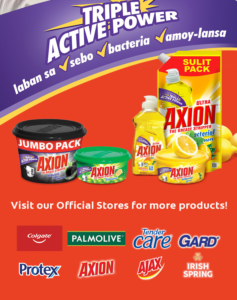 Axion Kalamansi Antibacterial Dishwashing Liquid with Triple Active ...