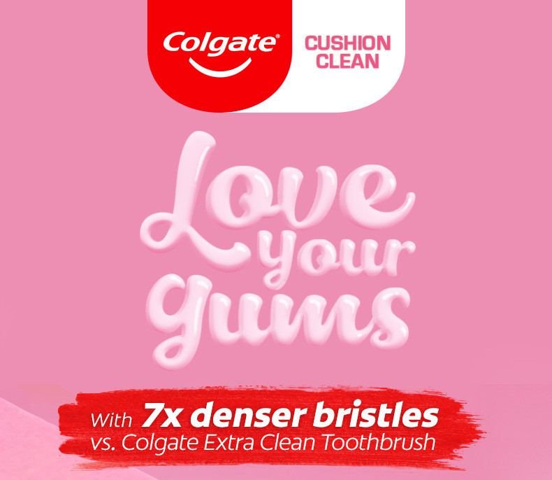 Colgate Cushion Clean Toothbrush Charcoal Super Dense Fluffy Clean ...