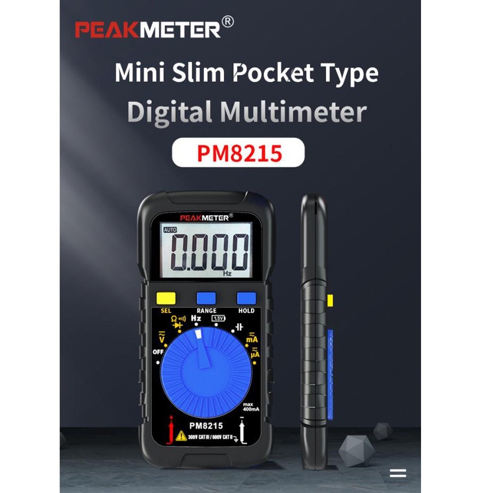 [CLEARANCE] PeakMeter PM8215 Handheld Portable Digital Multimeter, Auto ...