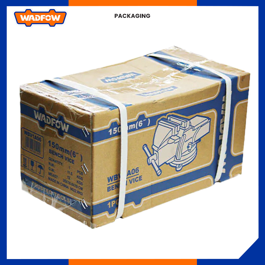 Wadfow Bench Vise Gato With Anvil Tape 6"/150Mm | Shopee Philippines