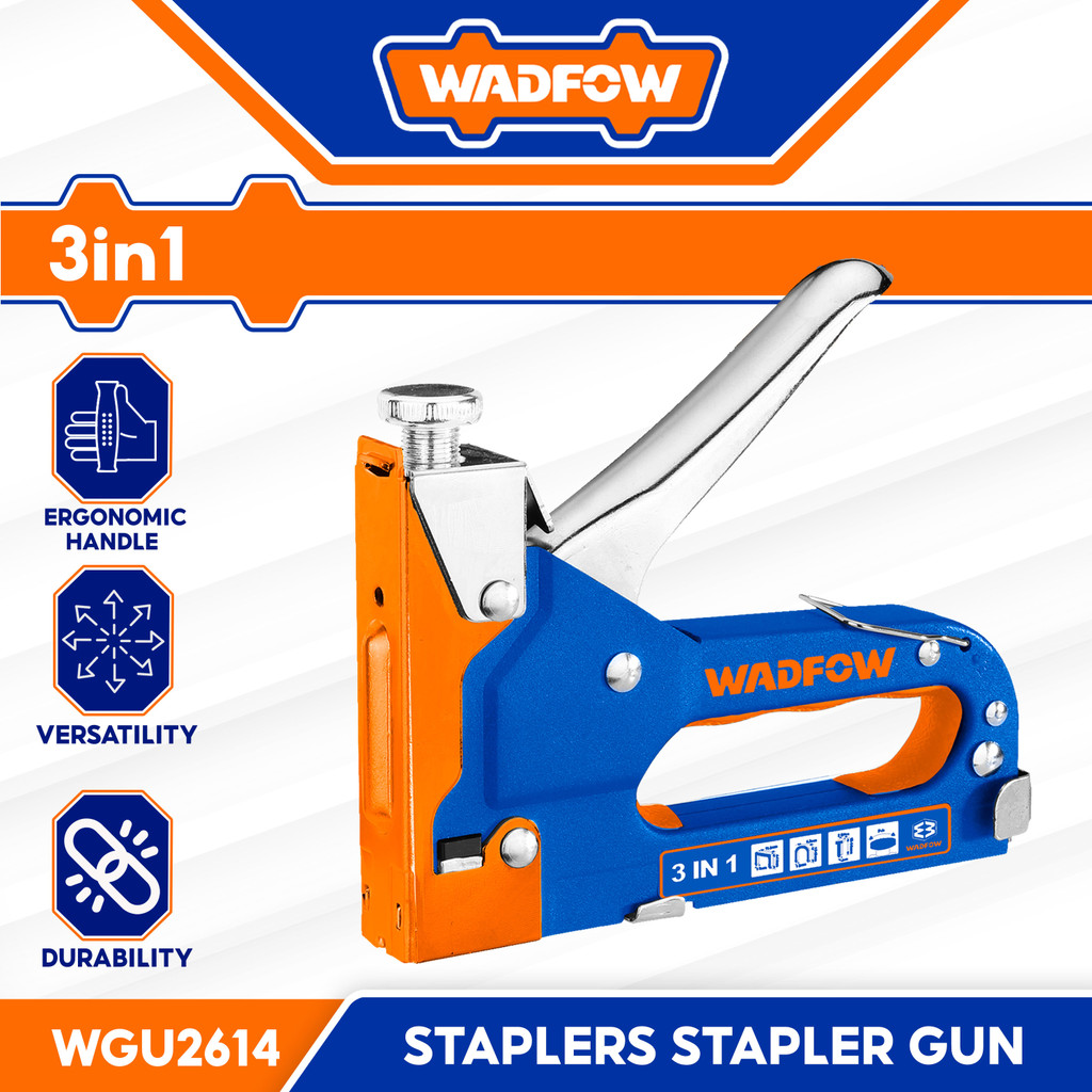 Wadfow 3-In-1 Staple Gun Tacker Tucker (No Wire Included) | Shopee ...