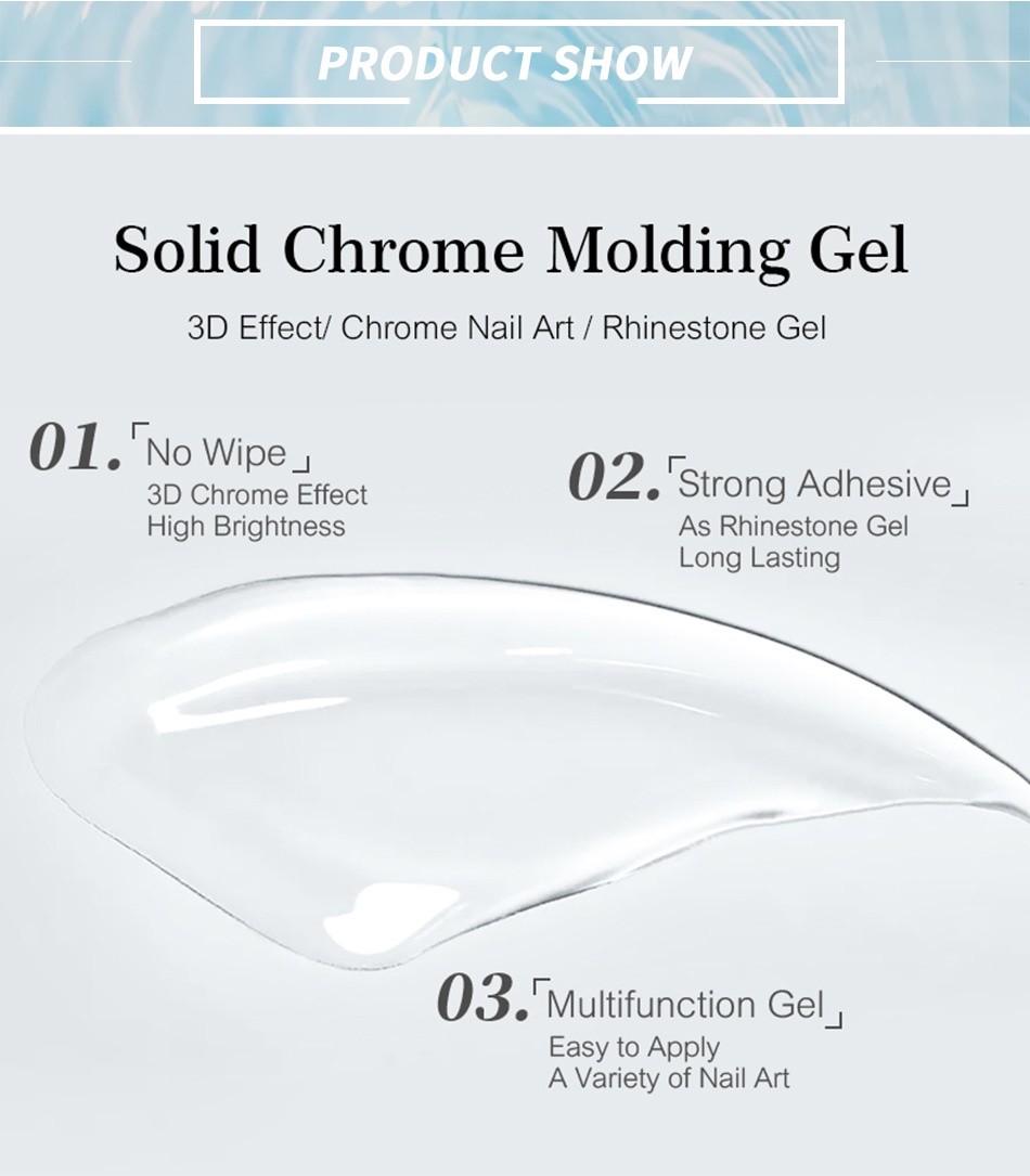 NICOLE DIARY Solid Molding Nail Gel Polish Acrylic Extension Rhinestones Glue Gel Nail Manicure ...