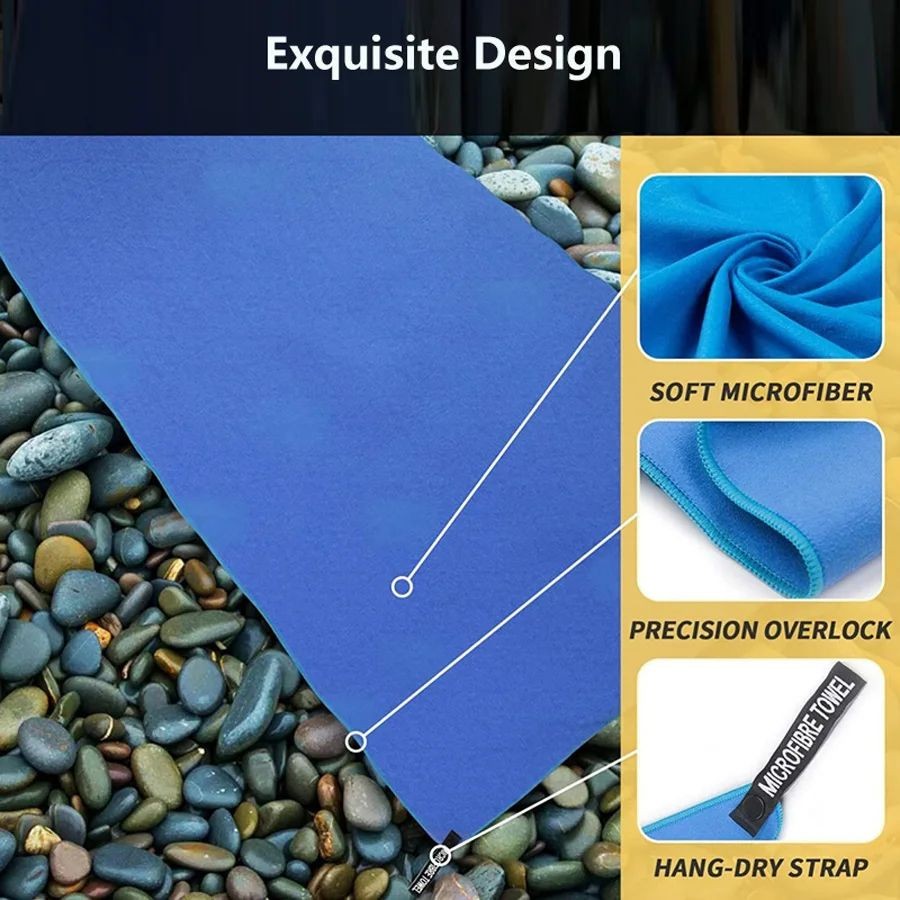 Quick Dry Sports Towel Running Gym Workout Sports Training Microfiber ...