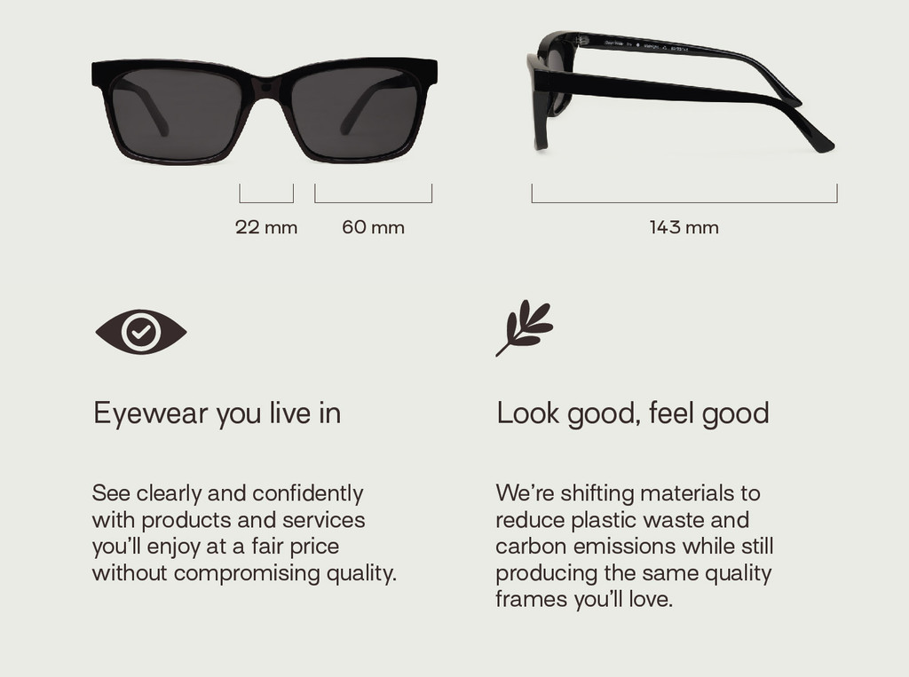Sunnies Studios Dean (Oversized Rectangle Fashion Sunglasses Shades for ...