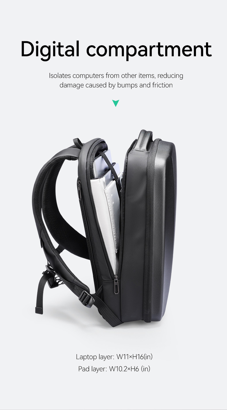 Men's EVA material USB interface splash proof crush-resistant geometric ...