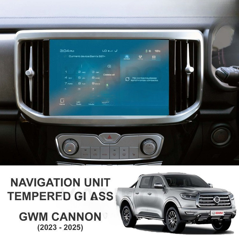GWM Cannon Head Unit Infotainment Tempered Glass Protector GWM Cannon Navigation Tempered Glass ...