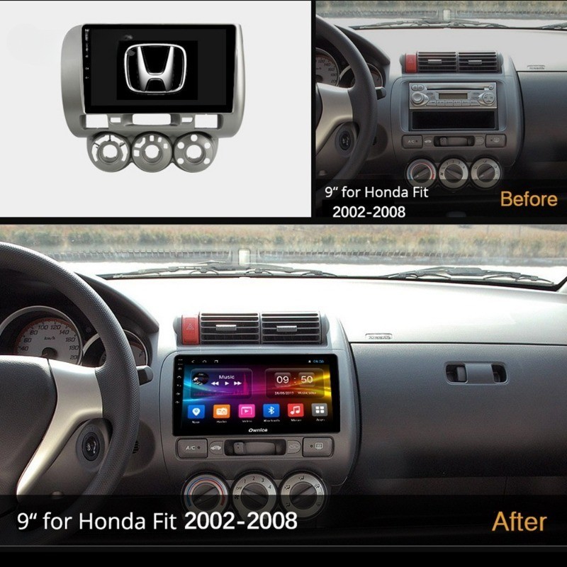 8GB and 64GB android head unit carplay for HONDA Fit idsi jazz city zx ...