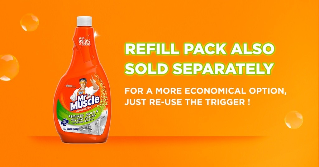 Mr. Muscle Mold & Mildew Primary Spray 500 ml | Shopee Philippines