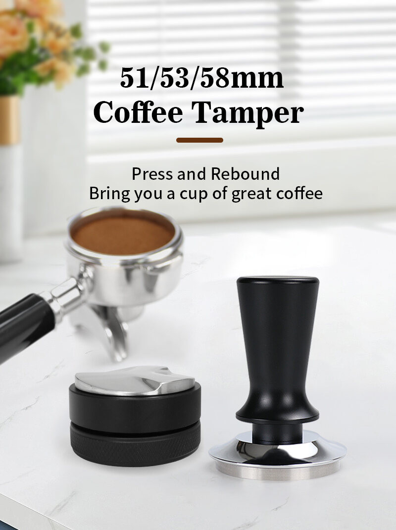 Coffee Tamper 51/53/58mm Coffee Tamper Espresso Calibrated Tamper with ...