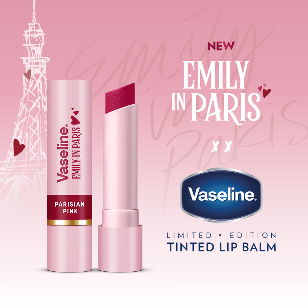 Vaseline Colour + Care Moisturizing Tinted Lip Balm Parisian Pink ...