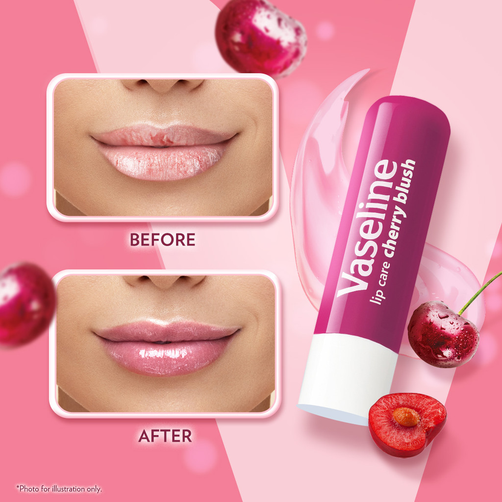 Vaseline Lip Cherry Blush Lip Balm Stick 4.8G | Shopee Philippines