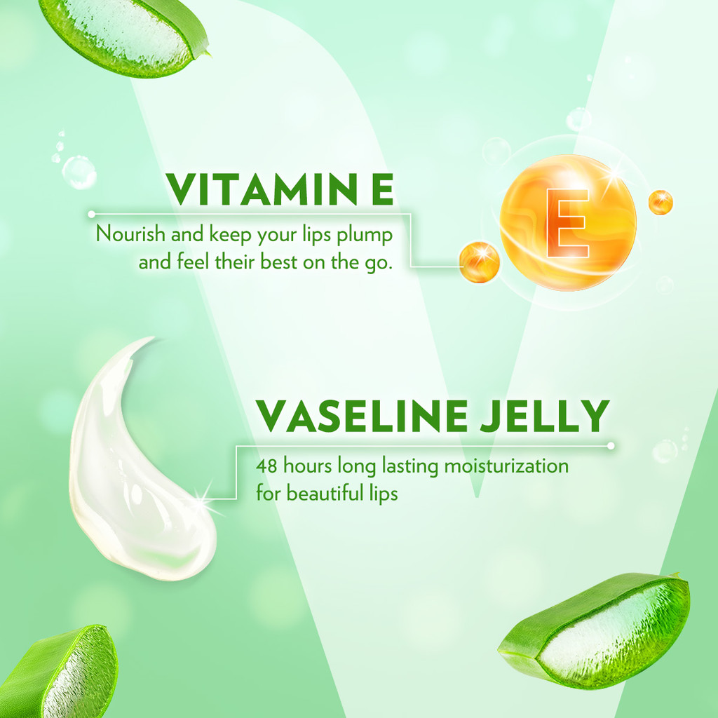 VASELINE Lip Aloe Vera Lip Balm Stick With Petroleum Jelly 4.8G | Shopee Philippines