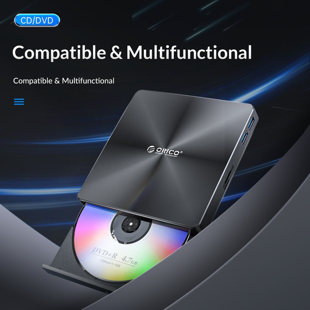 [CLEARANCE] ORICO DVD-RW to USB 3.0 Multifunctional External CD ...
