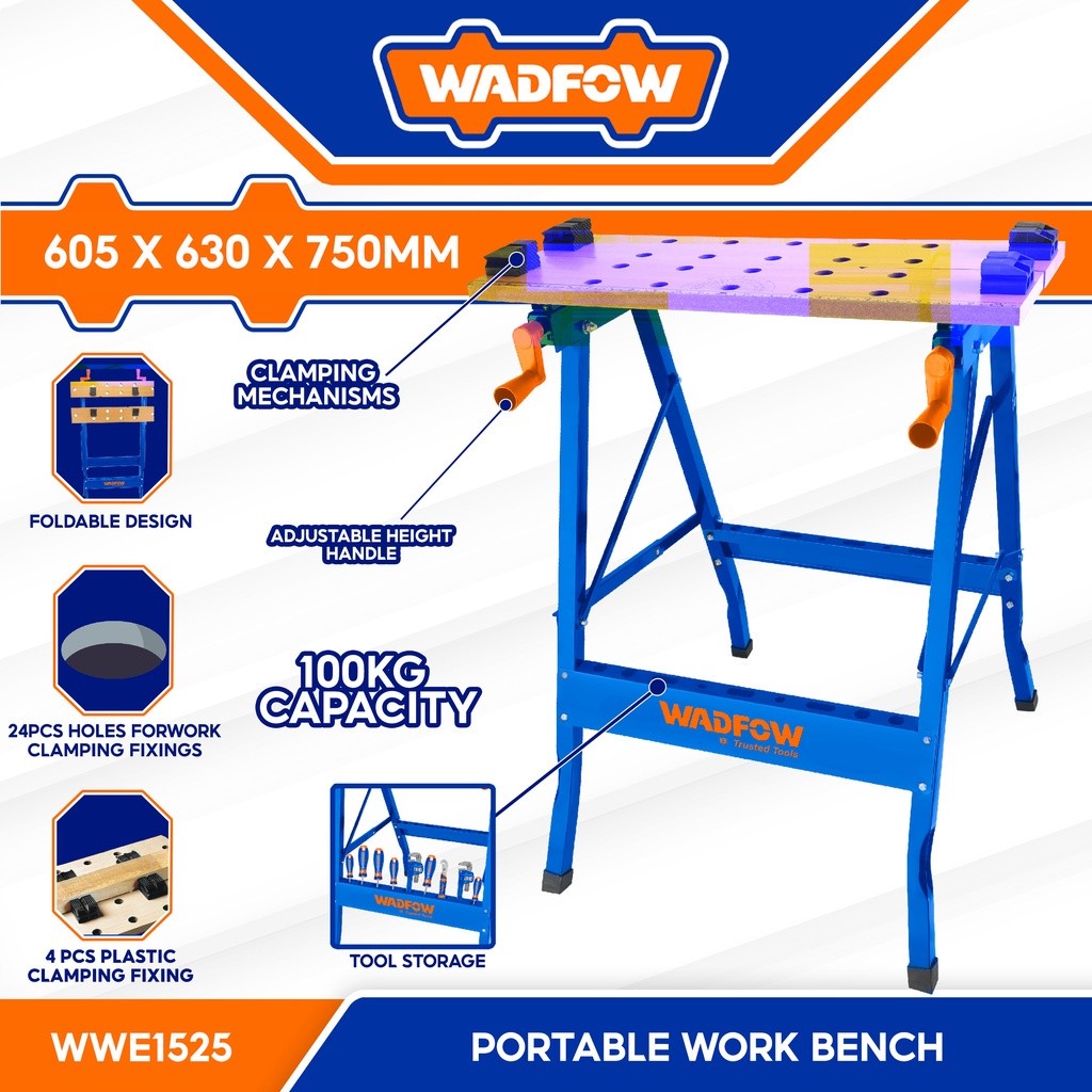 Wadfow Portable Folding Clamping Work Bench | Shopee Philippines
