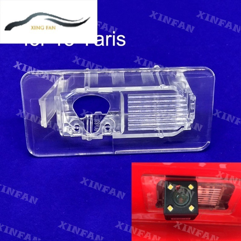 Car Rear View Camera Bracket License Plate Light Housing Mount Cover ...
