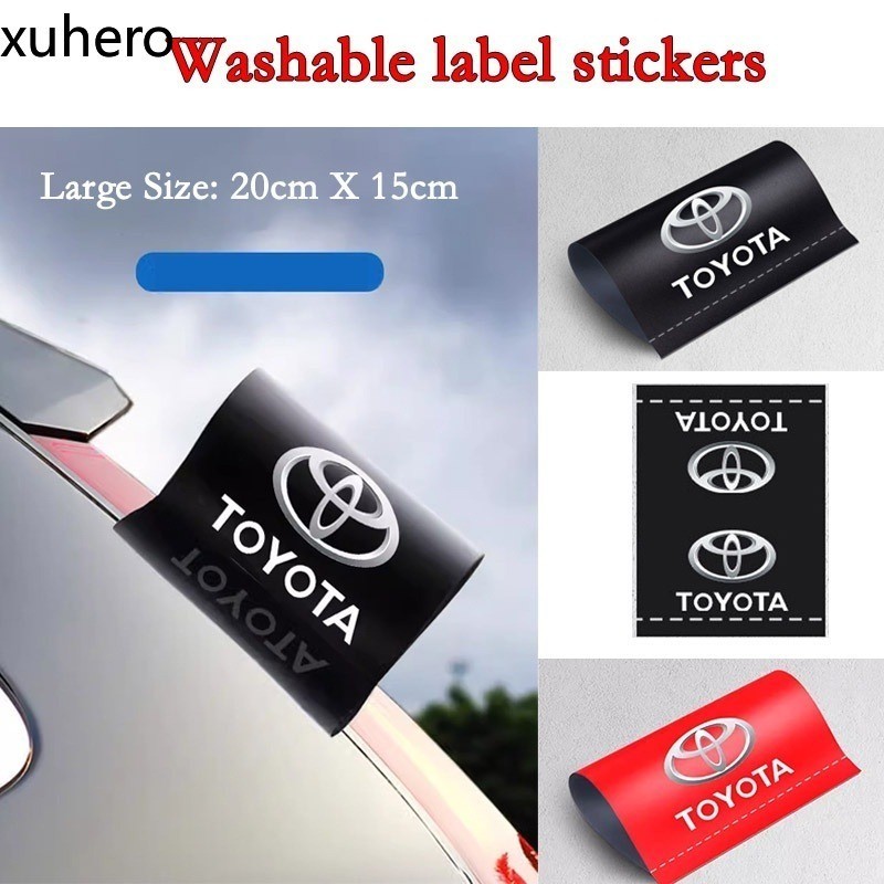 NEW Toyota Car Sticker Wash Label Style Trunk Door Decals PVC Auto ...