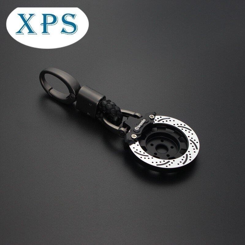xps Car Keychain MOTO Key Ring For Keys Aluminum Alloy CNC Brake Disc ...
