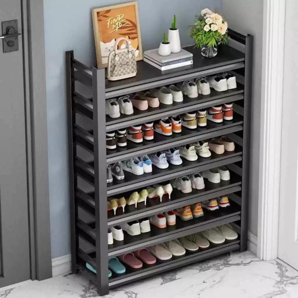 Hot⭐ Multi-layer steel simple shoe rack for home use, suitable for ...