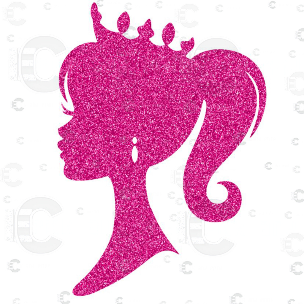 Glittered Barbie Head Cut Outs for DIY party Backdrop party Decorations ...
