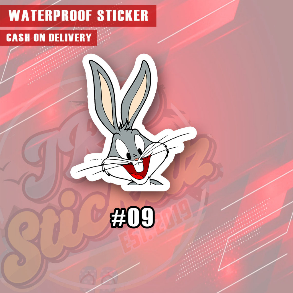 Bugs Bunny / Looney Tunes Inspired Waterproof Sticker | Shopee Philippines